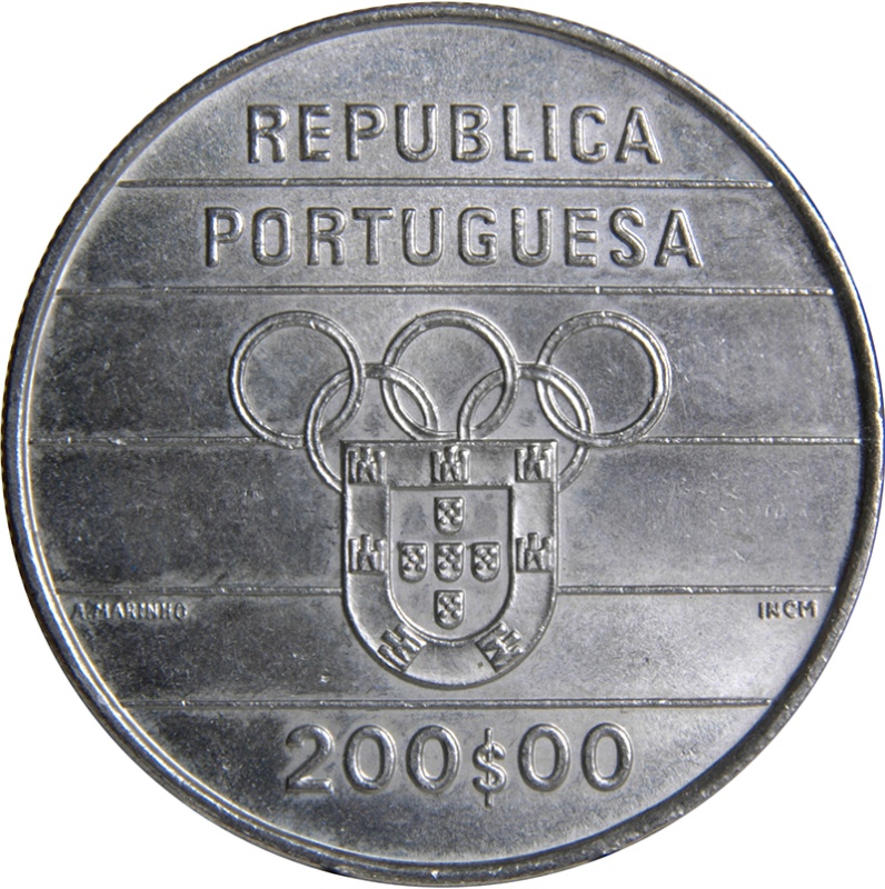 Moneda 200 Escudos (XXV Juegos Olímpicos) 1992 - Escudos Portugal ...